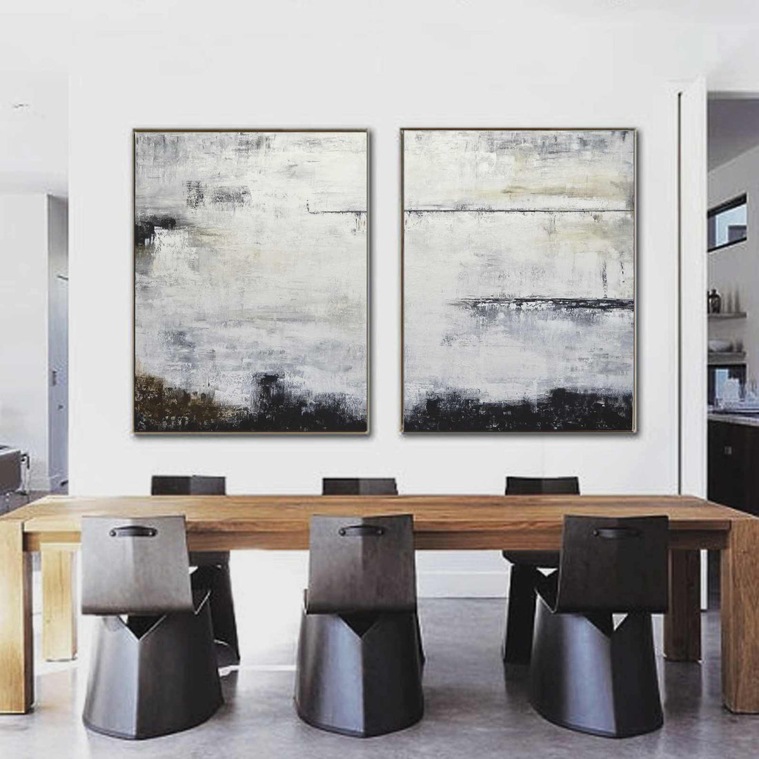 Office Space Diptych Massive Modern Paintings Current Art
