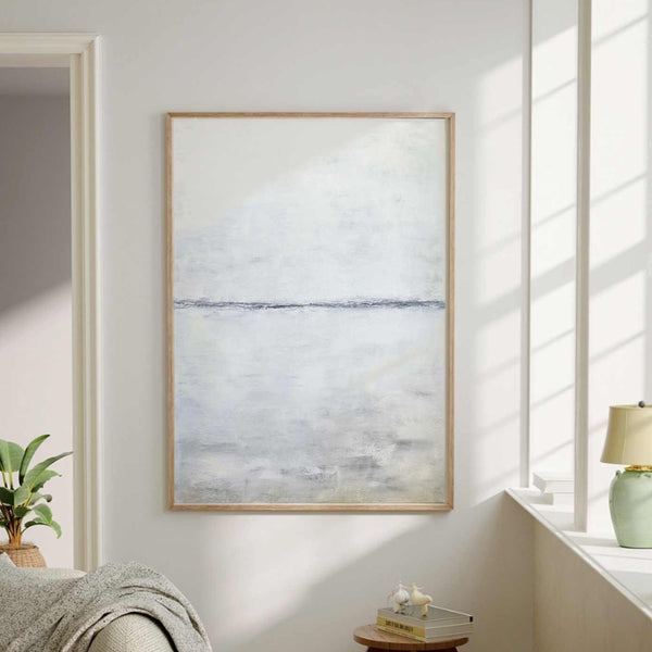 Soft Contemporary Painting Hand Painted Seascape On Canvas
