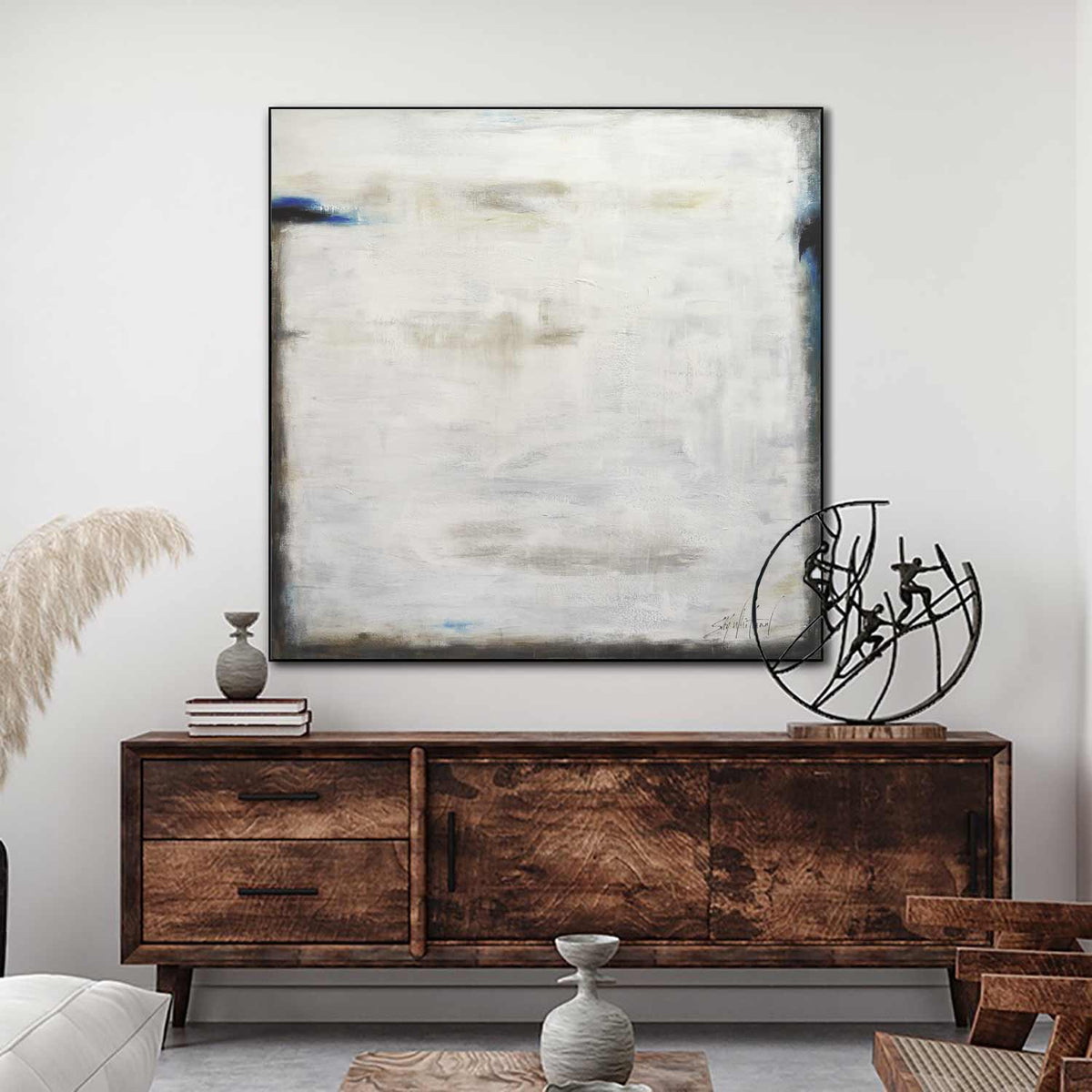 Square Oversized Contemporary Office Painting | Elevate Gallery